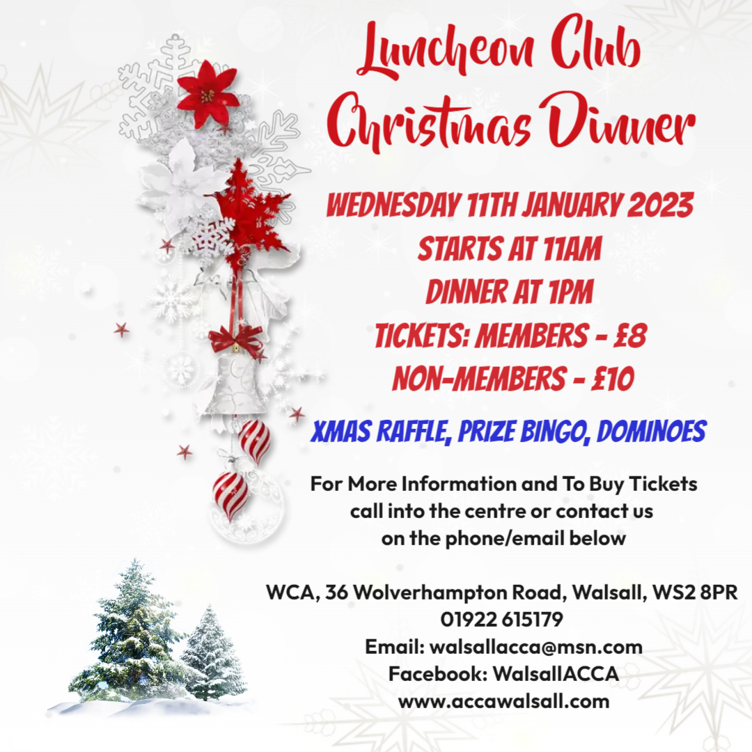 WCA CHRISTMAS DINNER & PARTY